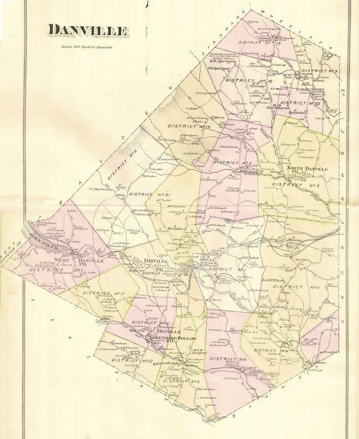NEKG - Beers Atlas Caledonia - 1875, Caledonia Co., Vermont